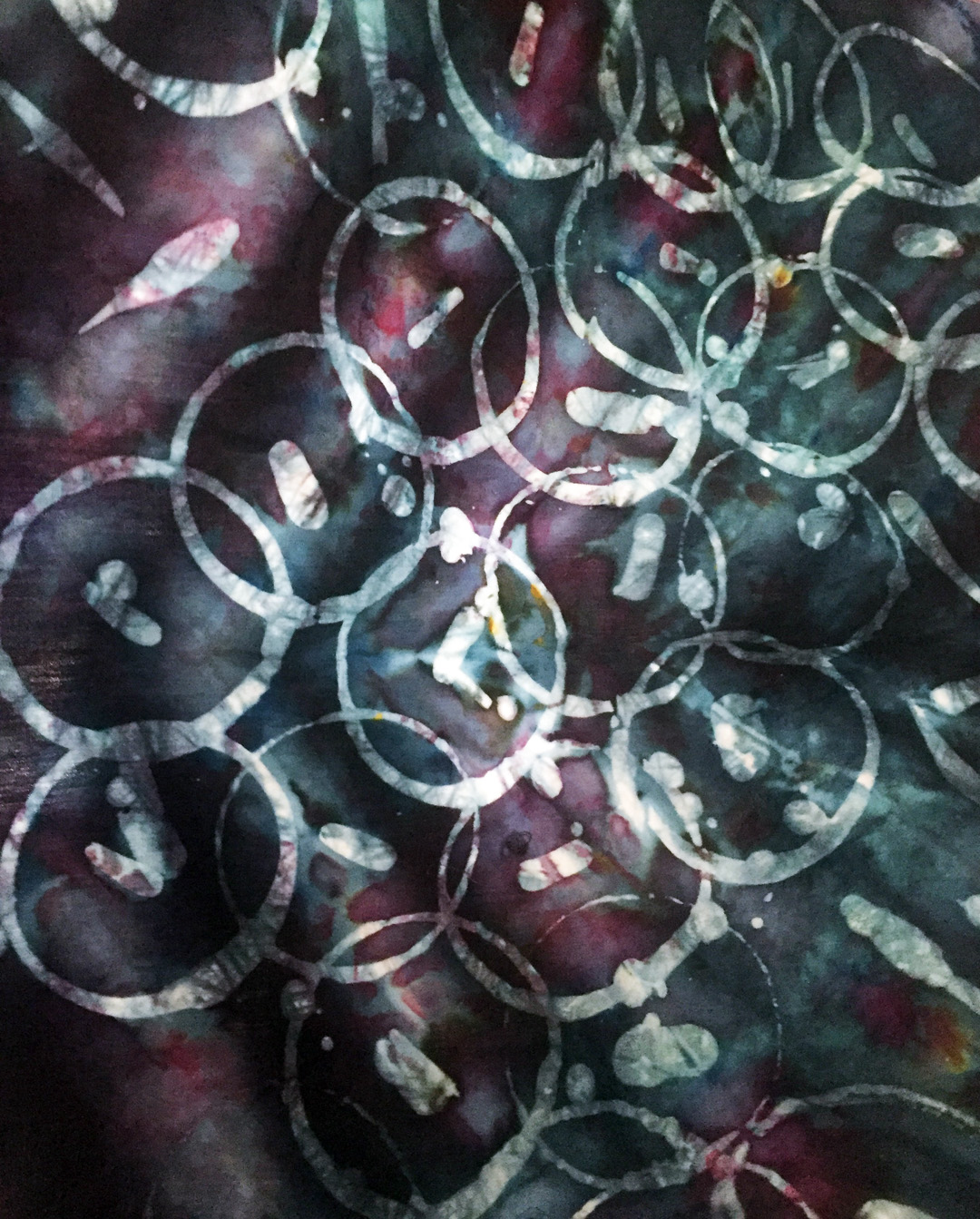 Soy Wax Batik dyed fabric 1 – The Sewful Life